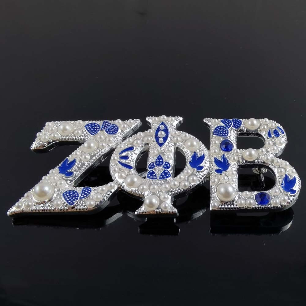 Zeta Phi Beta Handmade Brooch